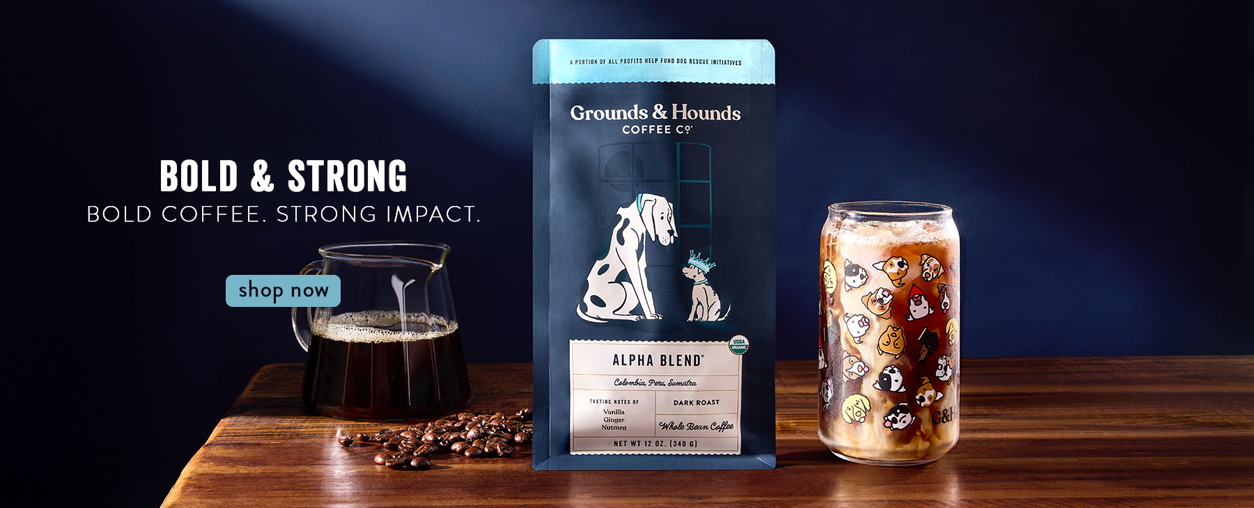 Grounds & Hounds Coffee Co. | Craft Coffee that Gives Back to Pups