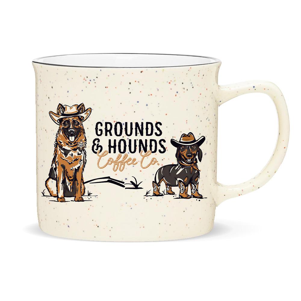 Ruff Riders Ceramic Coffee Mug - Grounds & Hounds Coffee Co.