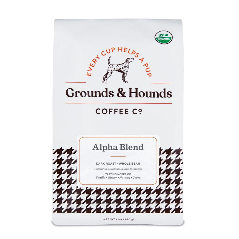 Alpha Blend Dark Roast Coffee | Grounds & Hounds Coffee Co.