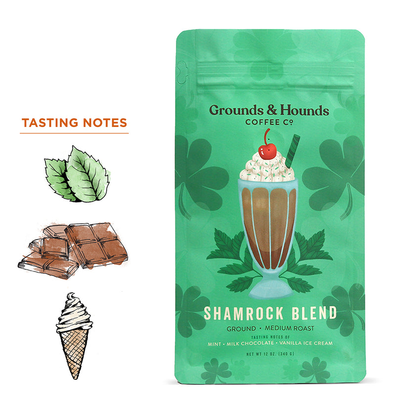 Seasonal Flavor: Shamrock Blend - Grounds & Hounds Coffee Co.