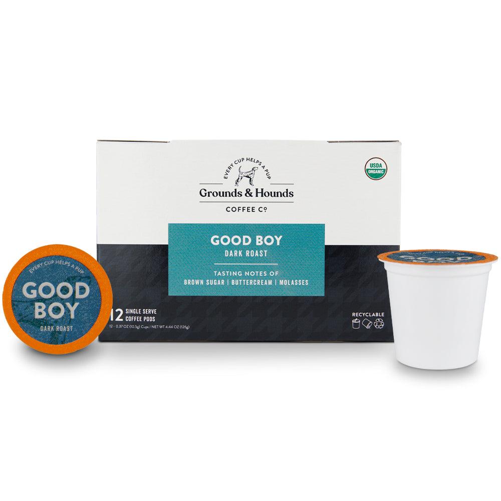 Good Boy® Single Serve Pods - Grounds & Hounds Coffee Co.