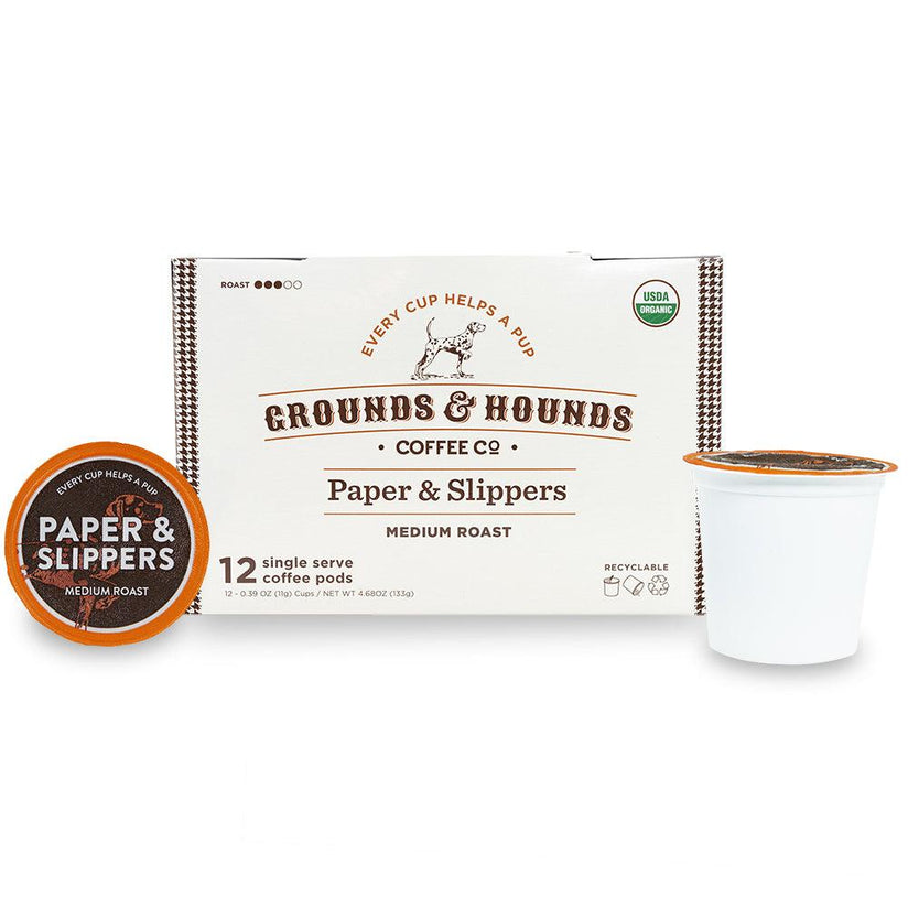 Paper & Slippers Single Serve Pods - Grounds & Hounds Coffee Co.