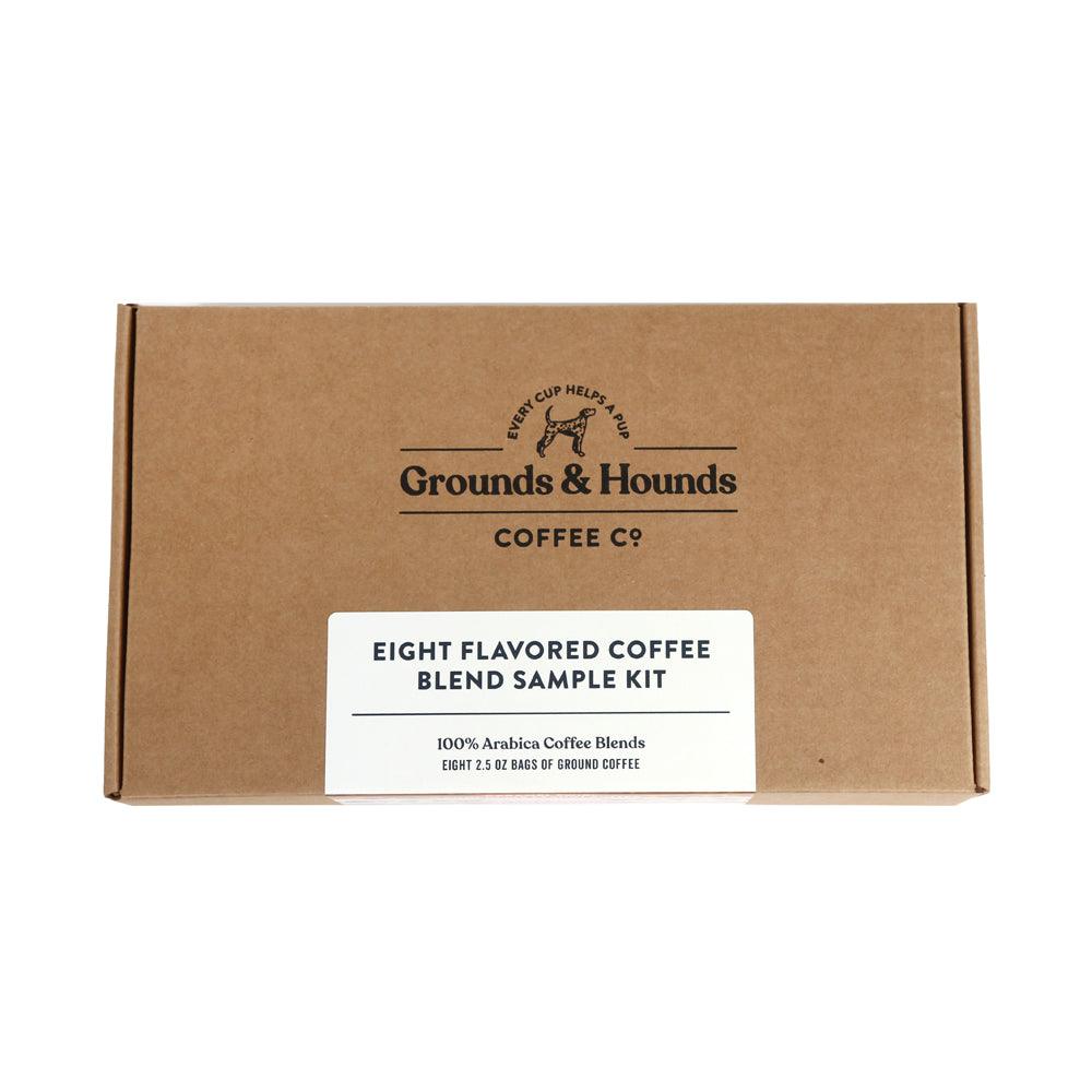 Eight Flavored Blend Sample Kit - Grounds & Hounds Coffee Co.