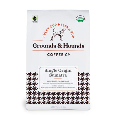 Single Origin Sumatra Coffee | Dark Roast Coffee | Grounds & Hounds ...